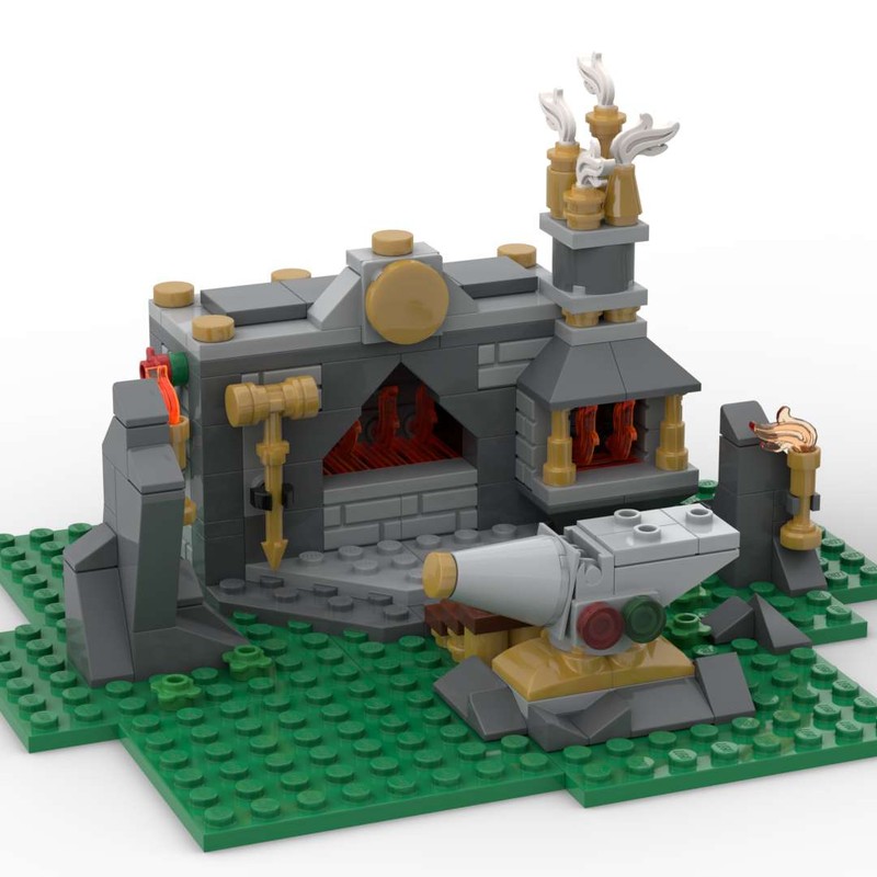 Lego Moc Warhammer Runeforge And Anvil Of Doom By Helmstrong