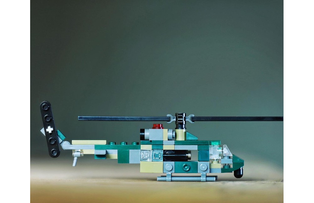 LEGO MOC UH-1N Huey Micro Helicopter by David.DStone | Rebrickable ...