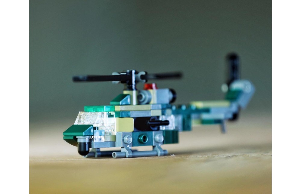 LEGO MOC UH-1N Huey Micro Helicopter by David.DStone | Rebrickable ...