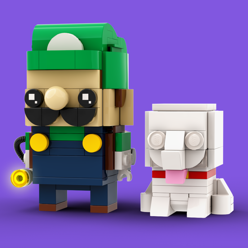 LEGO MOC Luigi and Polterpup BrickHeadz by Stormythos | Rebrickable ...