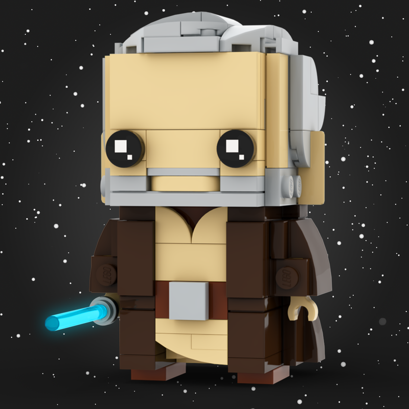 LEGO MOC Ben Kenobi BrickHeadz by Stormythos | Rebrickable - Build with ...