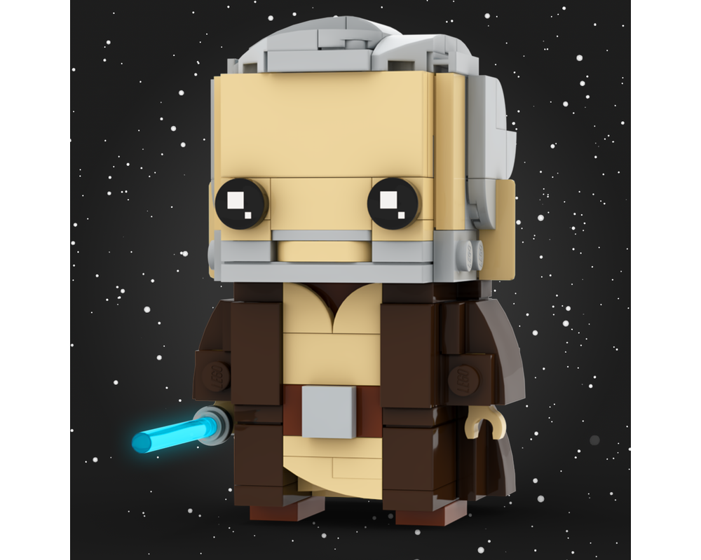 LEGO MOC Ben Kenobi BrickHeadz by Stormythos | Rebrickable - Build with ...