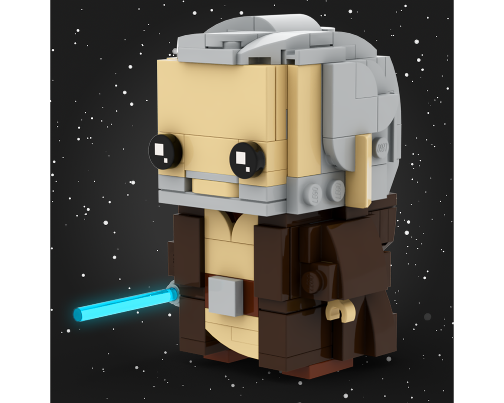 LEGO MOC Ben Kenobi BrickHeadz by Stormythos | Rebrickable - Build with ...