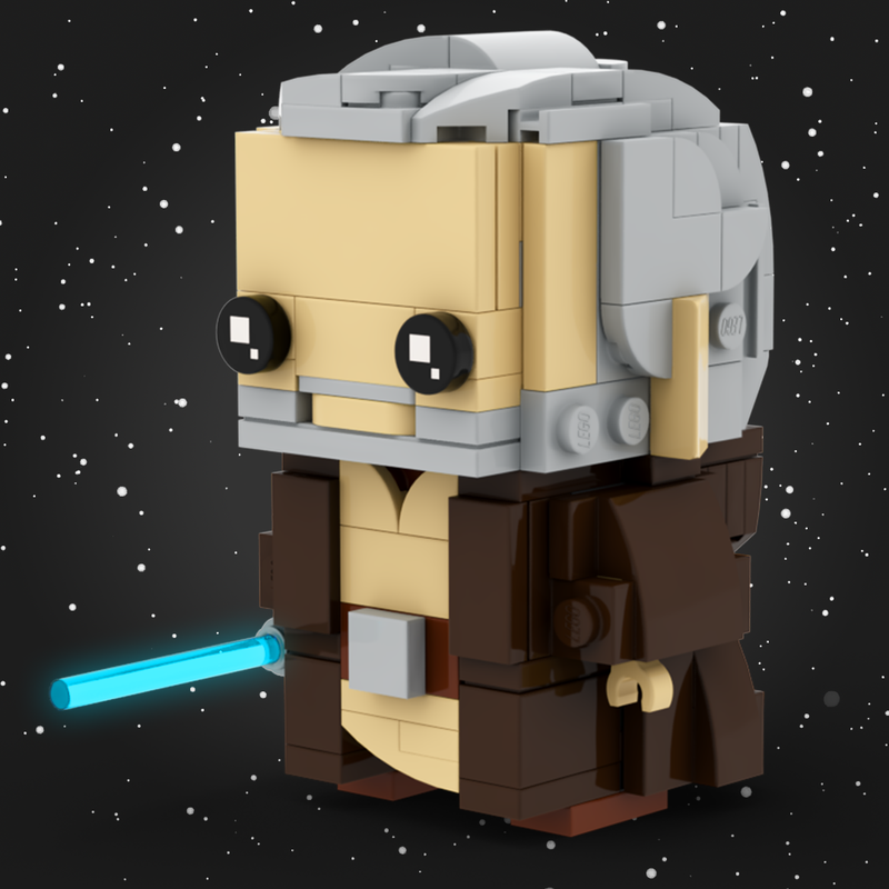 LEGO MOC Ben Kenobi BrickHeadz by Stormythos | Rebrickable - Build with ...