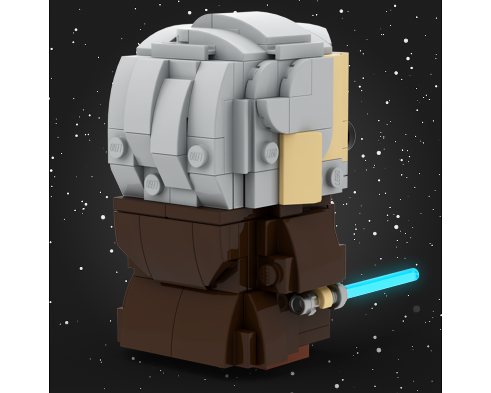 LEGO MOC Ben Kenobi BrickHeadz by Stormythos | Rebrickable - Build with ...
