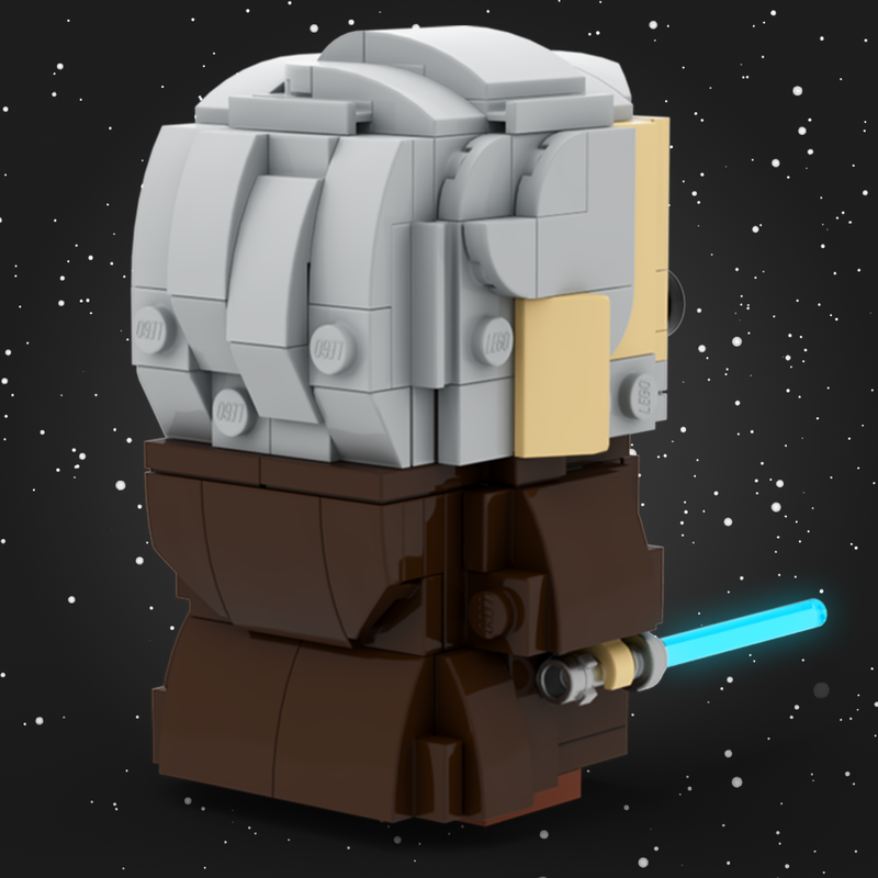 LEGO MOC Ben Kenobi BrickHeadz by Stormythos | Rebrickable - Build with ...