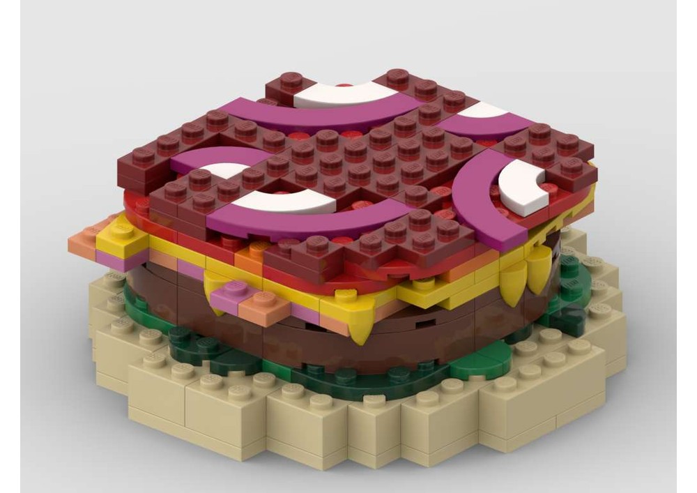 LEGO MOC Burger & Fries by GregBurner | Rebrickable - Build with LEGO