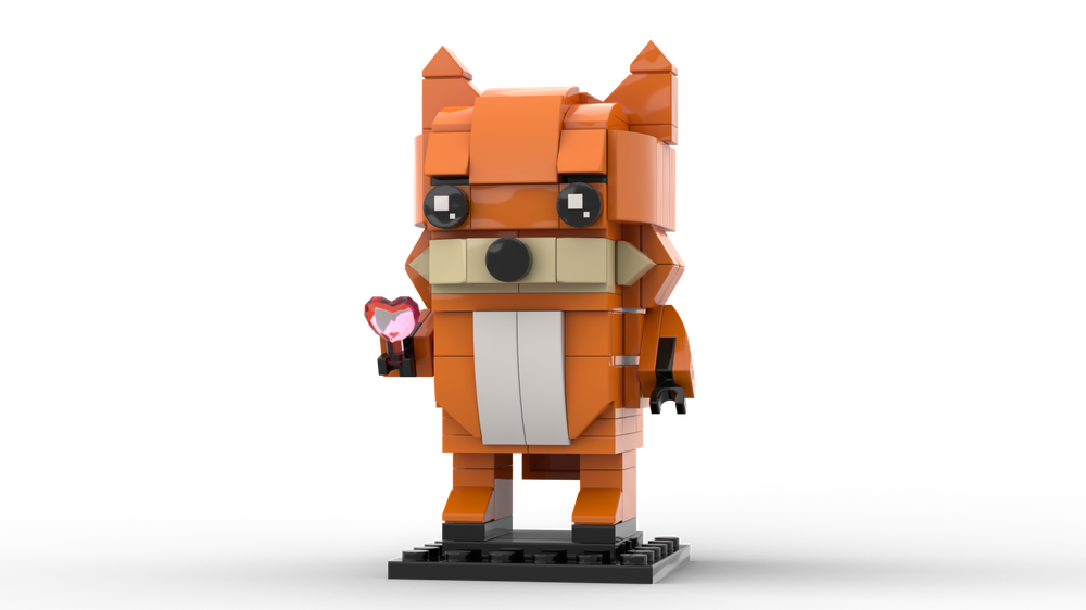 LEGO MOC Fox BrickHeadz by Crayth38 | Rebrickable - Build with LEGO