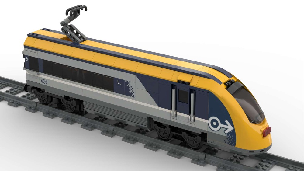 LEGO MOC 60197 MOD - Passenger Train by Kexy1984 | Rebrickable - Build ...