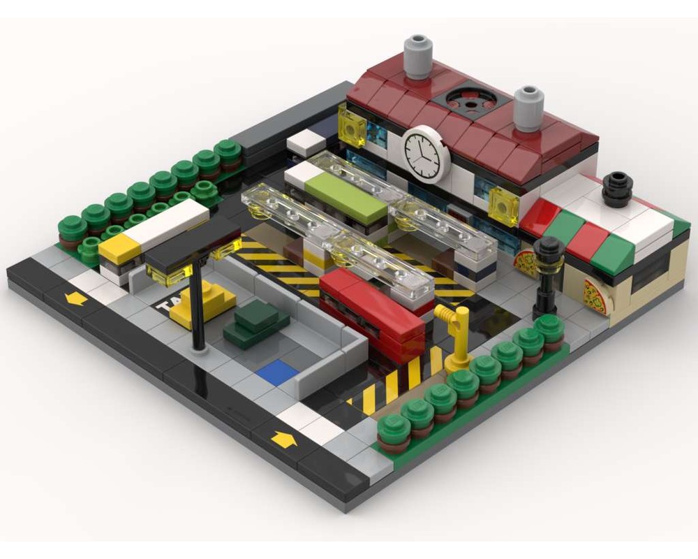 LEGO MOC Modular Bus Station #1 by meregt | Rebrickable - Build with LEGO