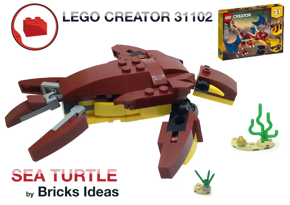 LEGO MOC Sea Turtle - Lego Creator 31102 by Bricks Ideas | Rebrickable ...