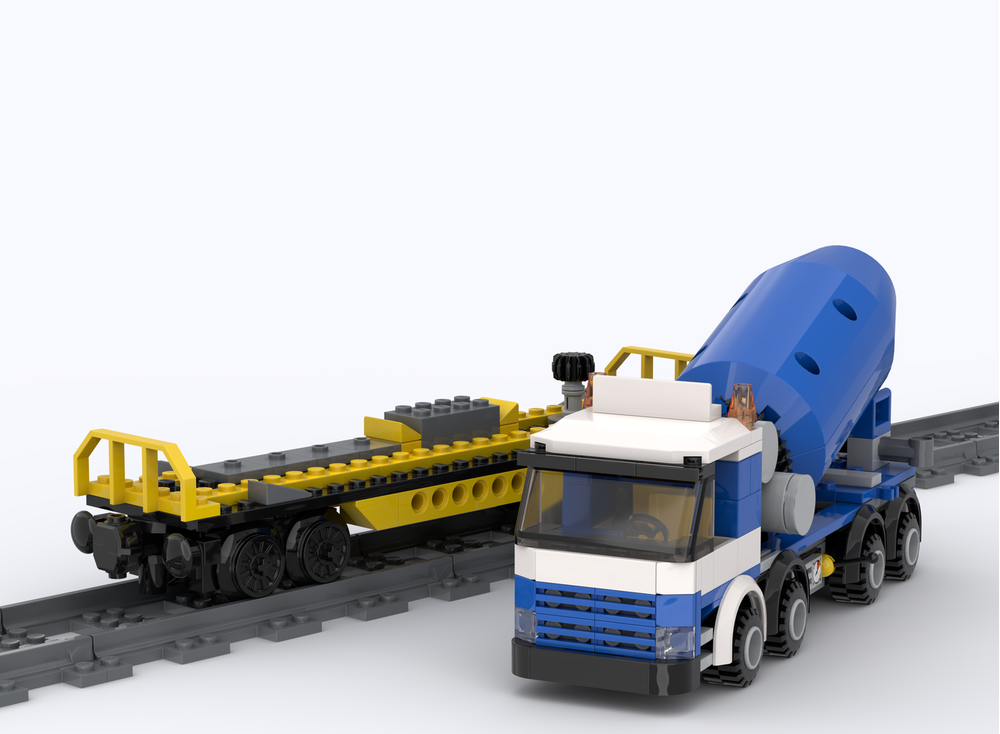 LEGO MOC Cement Mixer Transport by revilor | Rebrickable - Build with LEGO