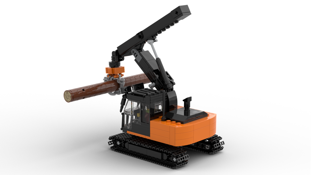 LEGO MOC Hitachi Telescopic Log Excavator by Yellow.LXF | Rebrickable ...