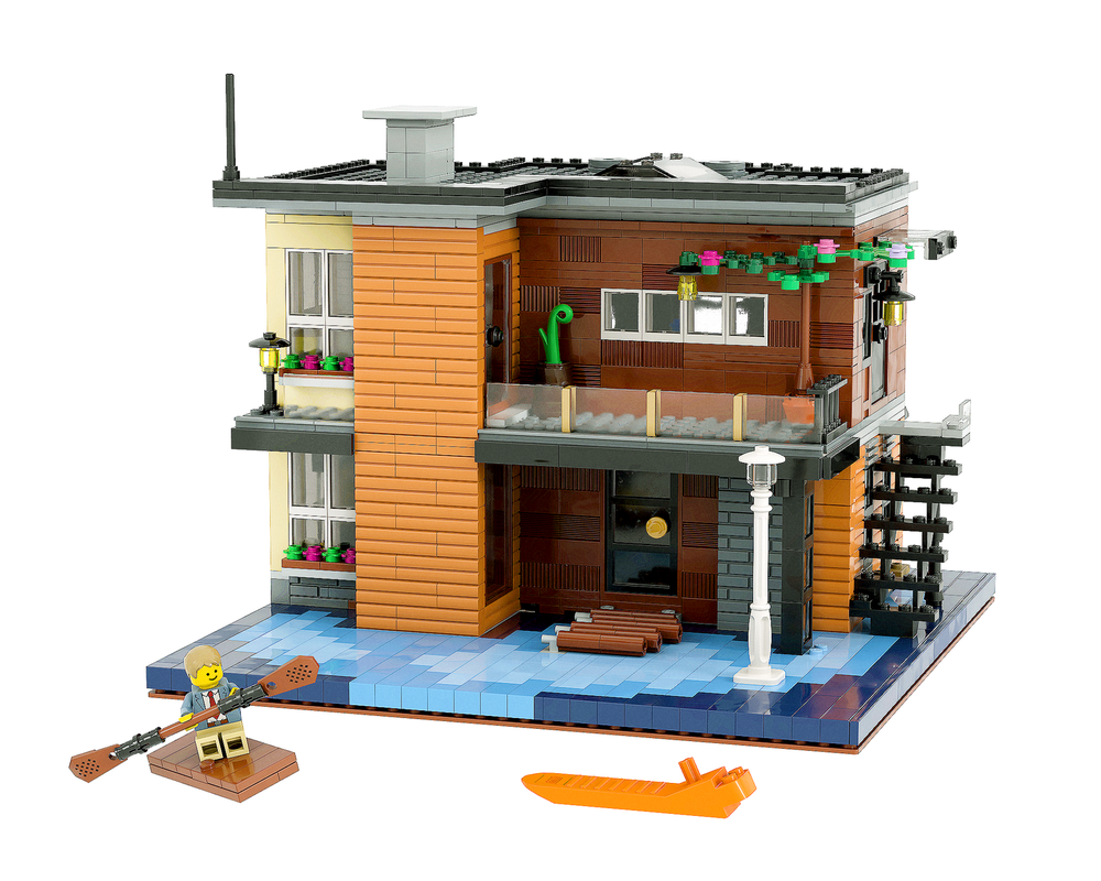 LEGO MOC Lakeside House by ExeSandbox | Rebrickable - Build with LEGO