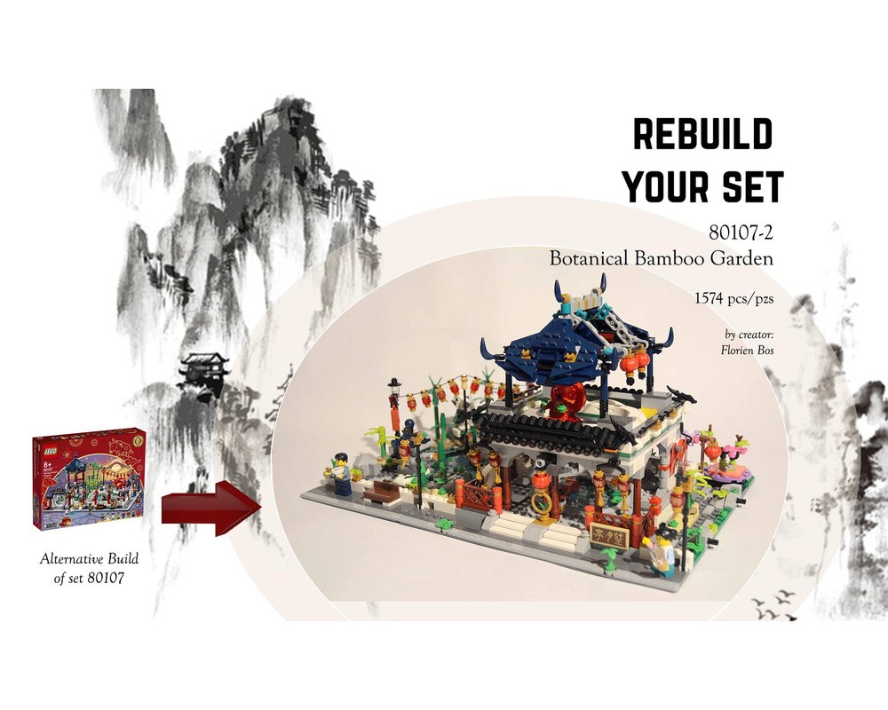 LEGO MOC 80107-2 Botanical Bamboo Garden / Rebuild Your Set by ...
