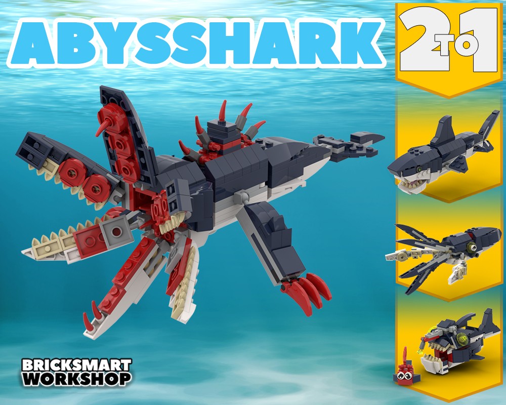 LEGO MOC Abysshark (Hungry Shark World) 31088 2 to 1 by ...