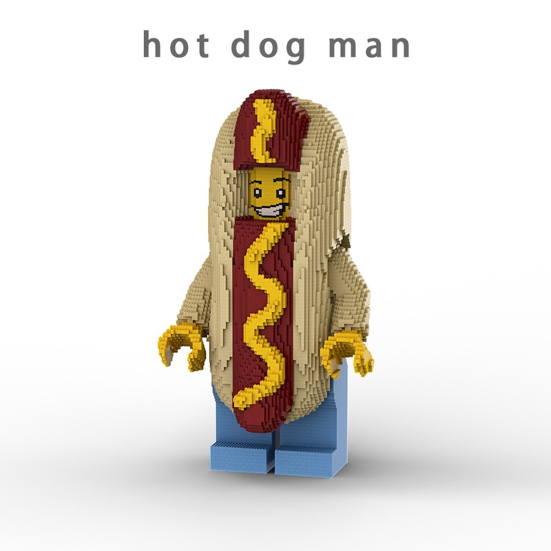 LEGO MOC hot dog man by xiaowang | Rebrickable - Build with LEGO