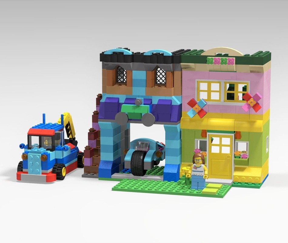 LEGO MOC 10698 Repair Shop & Flower Shop by Moe Brickman | Rebrickable - Build with LEGO