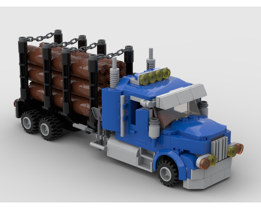 LEGO MOC Log Truck by HaulingBricks | Rebrickable - Build with LEGO