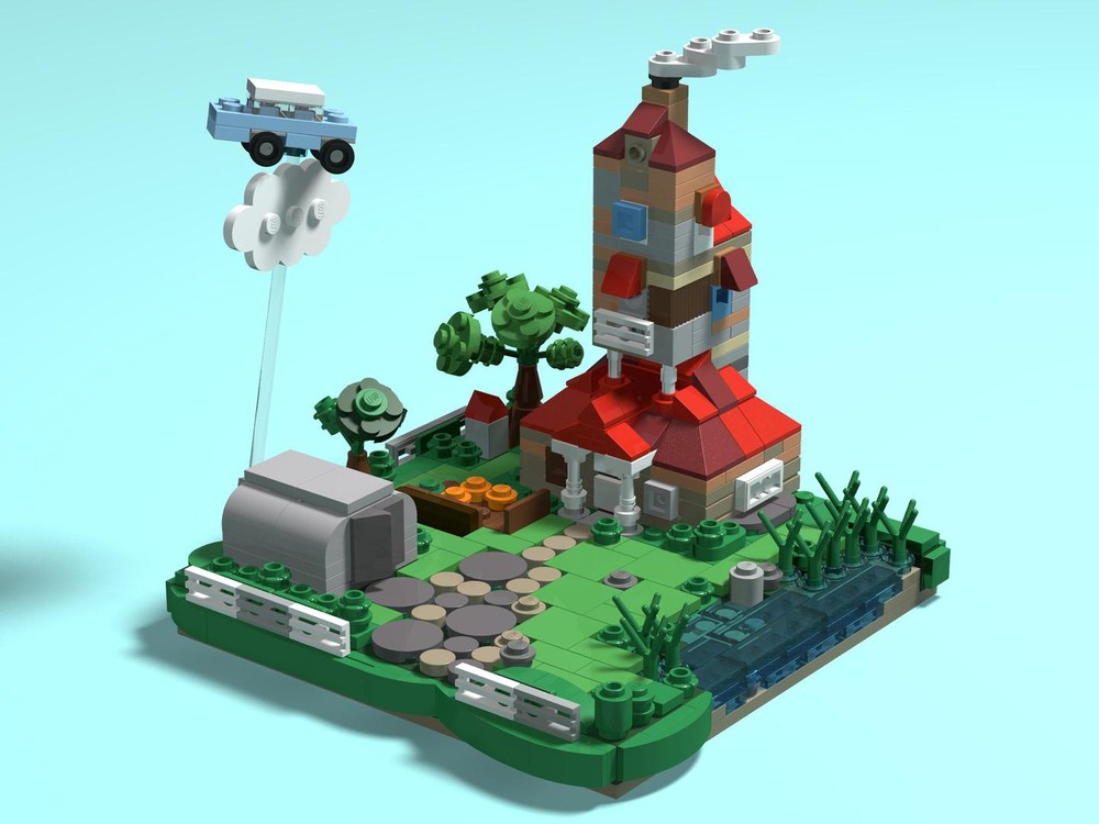 LEGO MOC The Burrow microscale diorama by verence | Rebrickable - Build ...