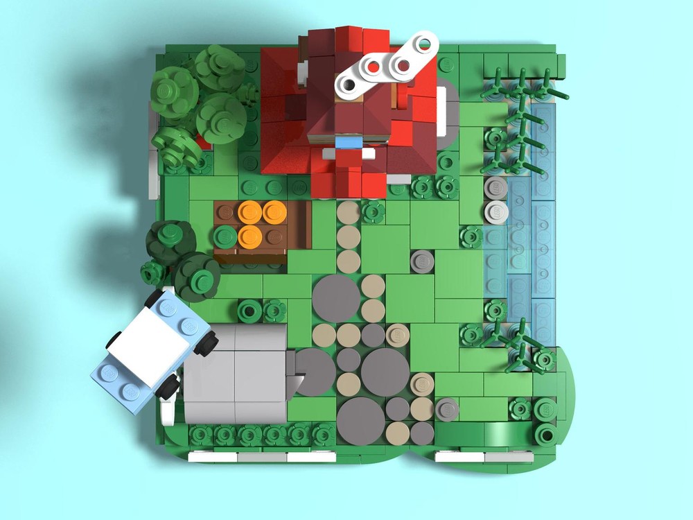 LEGO MOC The Burrow microscale diorama by verence | Rebrickable - Build ...
