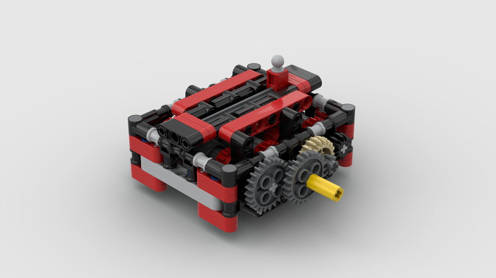 LEGO MOC 8-Speed manual gearbox by Whathetech | Rebrickable - Build ...