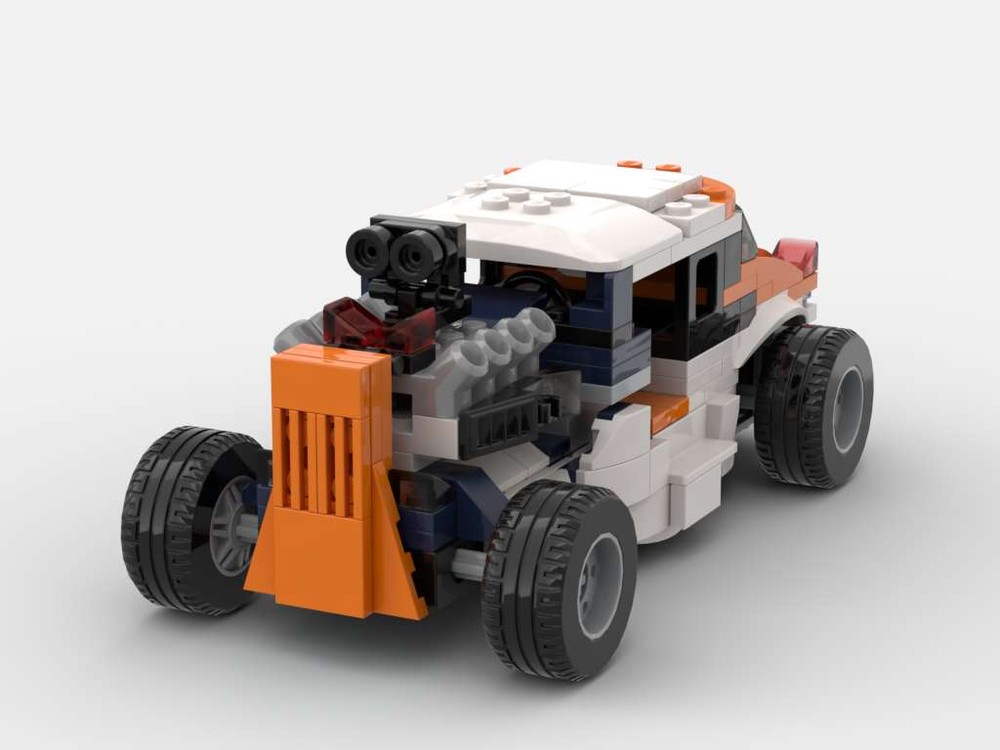 LEGO MOC 31089 HOT ROD MOC ORANGE by Lovestone | Rebrickable - Build ...