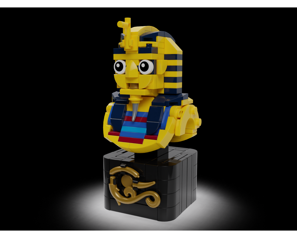 LEGO MOC Tutankhamun's Mask by veyniac | Rebrickable - Build with LEGO