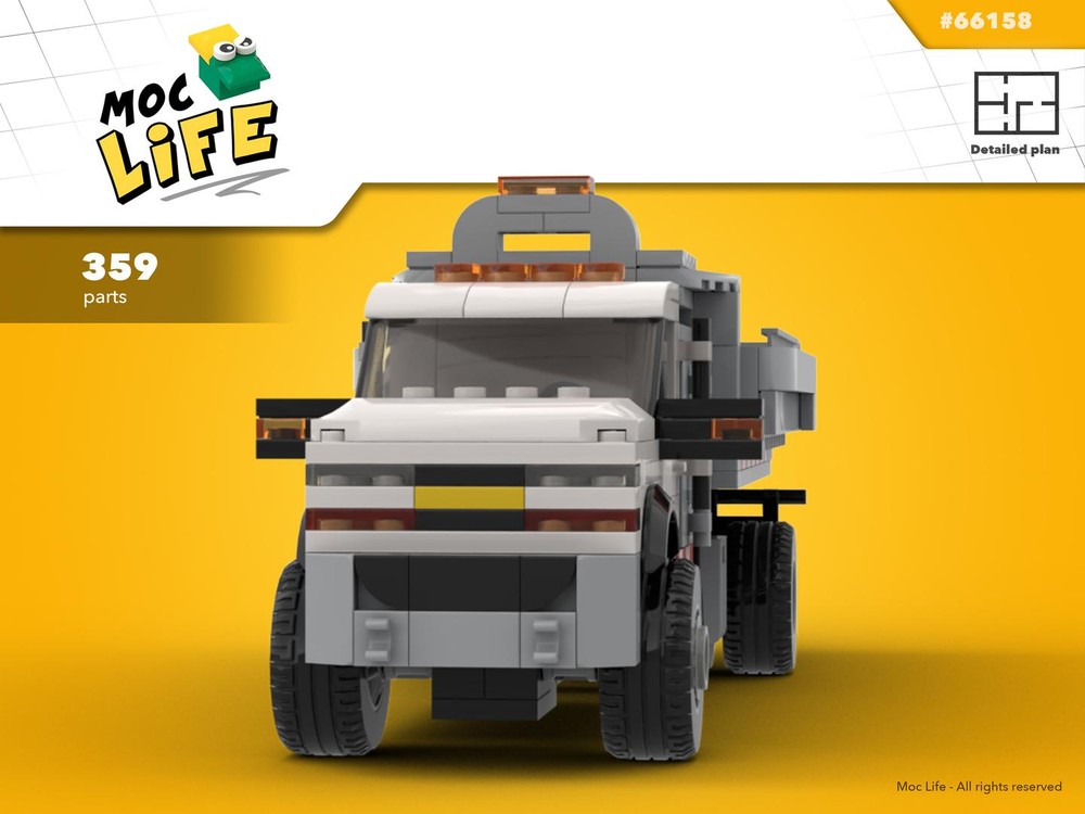 Lego Moc Chevrolet Silverado 3500 Dually Single Cab Dumper By Moclife