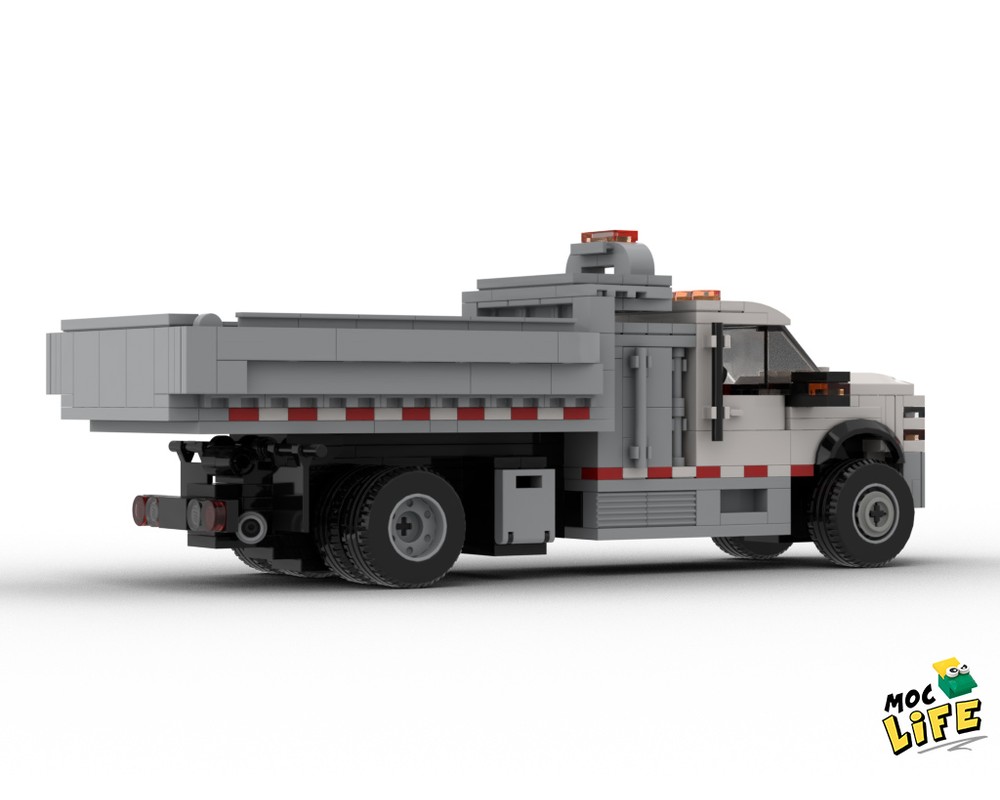LEGO MOC Chevrolet Silverado 3500 dually regular cab dumper by MocLife ...
