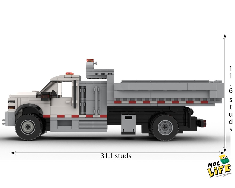LEGO MOC Chevrolet Silverado 3500 dually regular cab dumper by MocLife ...