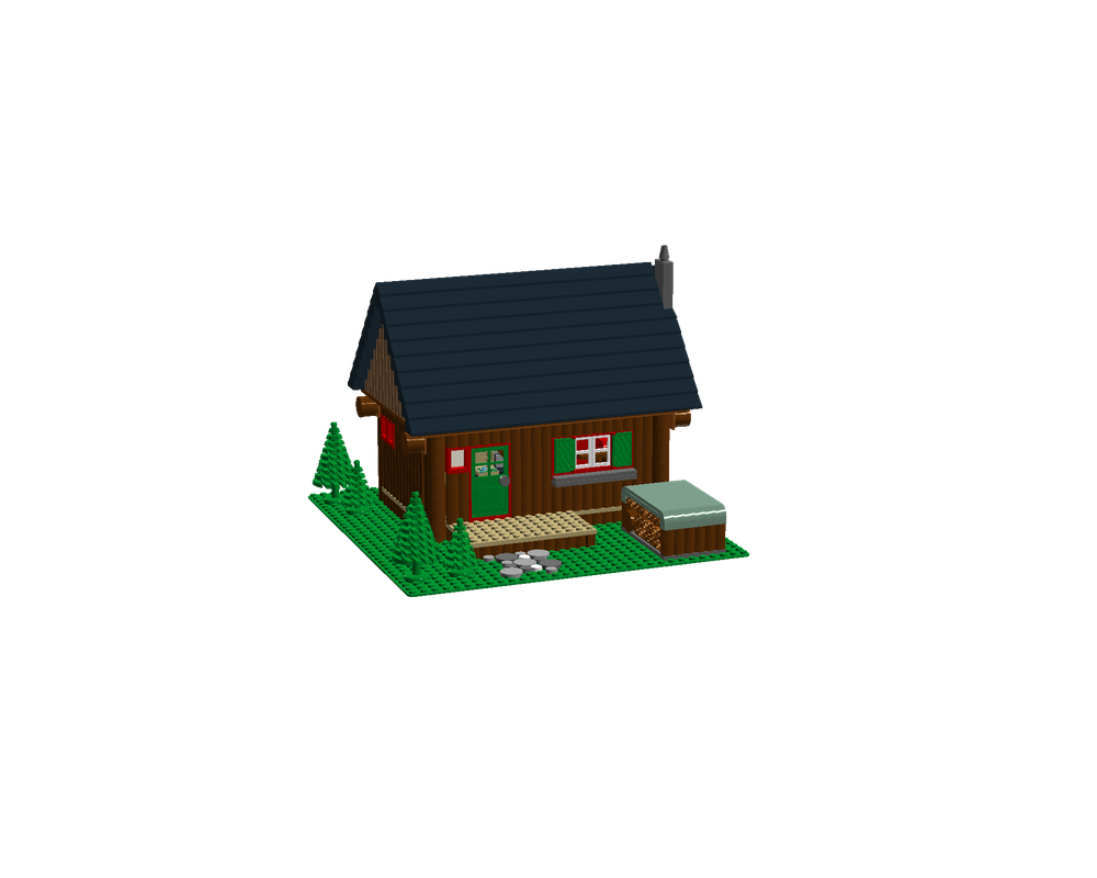 LEGO MOC Off Grid Log Cabin by Otello1980 | Rebrickable - Build with LEGO