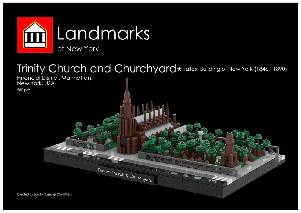 LEGO MOC Trinity Church and Churchyard - New York by Cadill.Lex ...
