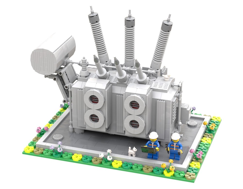 LEGO MOC High Voltage Electrical Substation: Power Transformer by ...