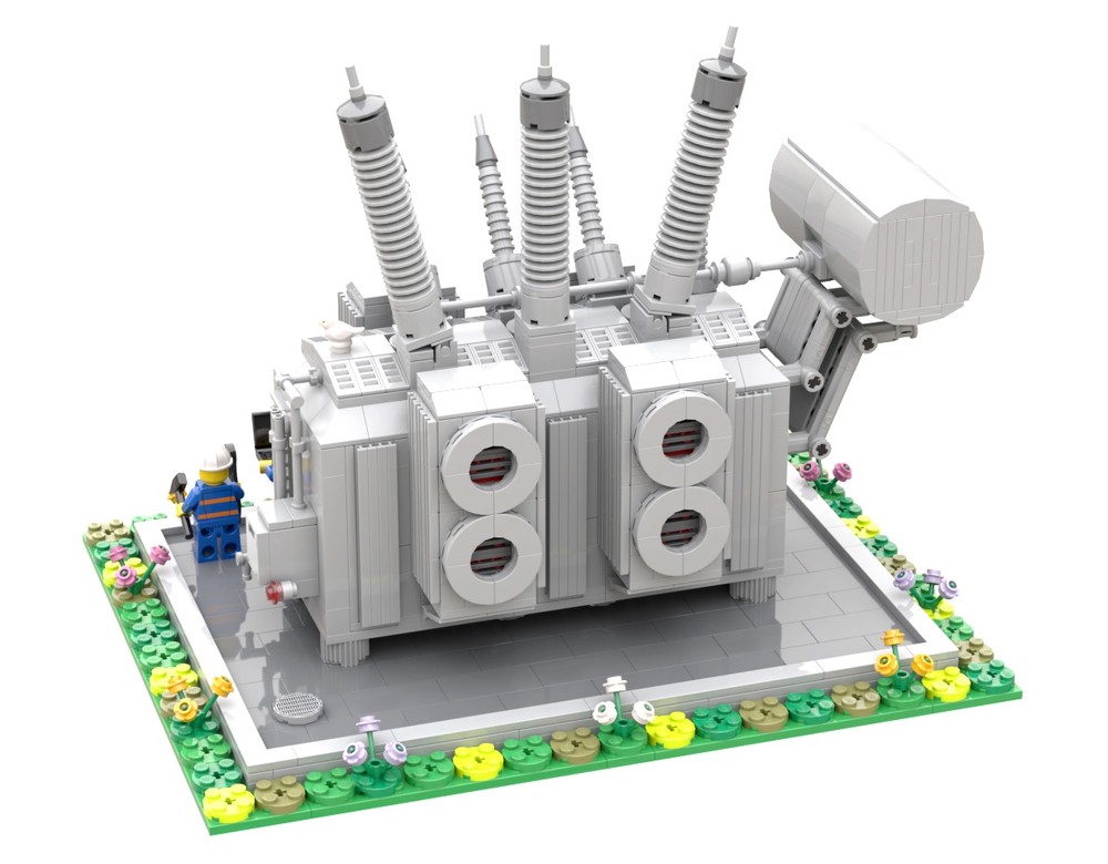 LEGO MOC-66271 High Voltage Electrical Substation: Power Transformer by ...