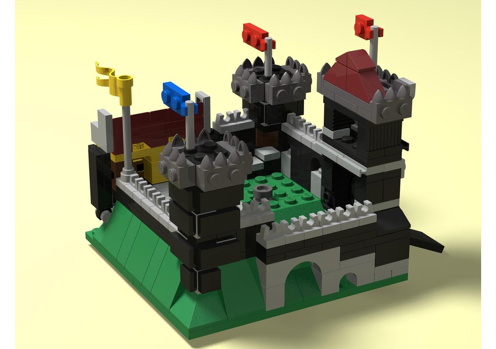 LEGO MOC Black Knights castle Microscale by verence | Rebrickable ...