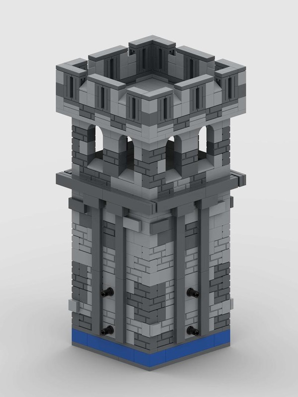 LEGO MOC Stone Wall Tower by McGreedy | Rebrickable - Build with LEGO