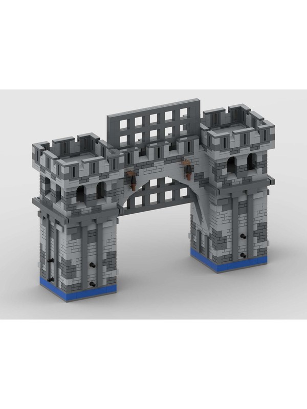 LEGO MOC Stone Wall Tower by McGreedy | Rebrickable - Build with LEGO