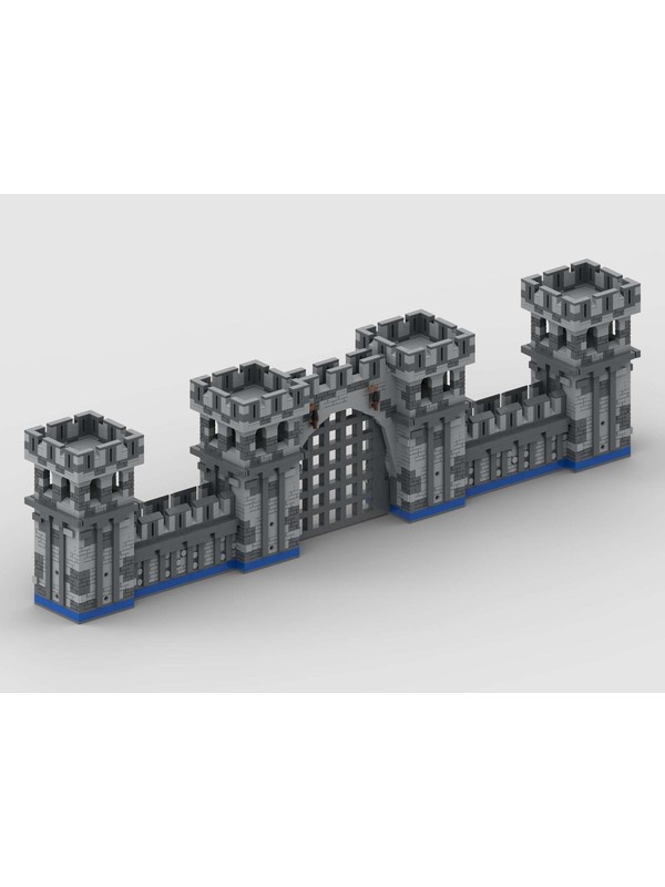 LEGO MOC Stone Wall Tower by McGreedy | Rebrickable - Build with LEGO