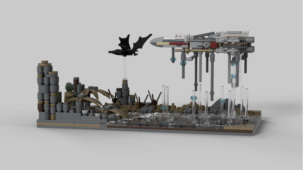 LEGO MOC Mini size Episode 5: DAGOBAH by jellco | Rebrickable - Build ...