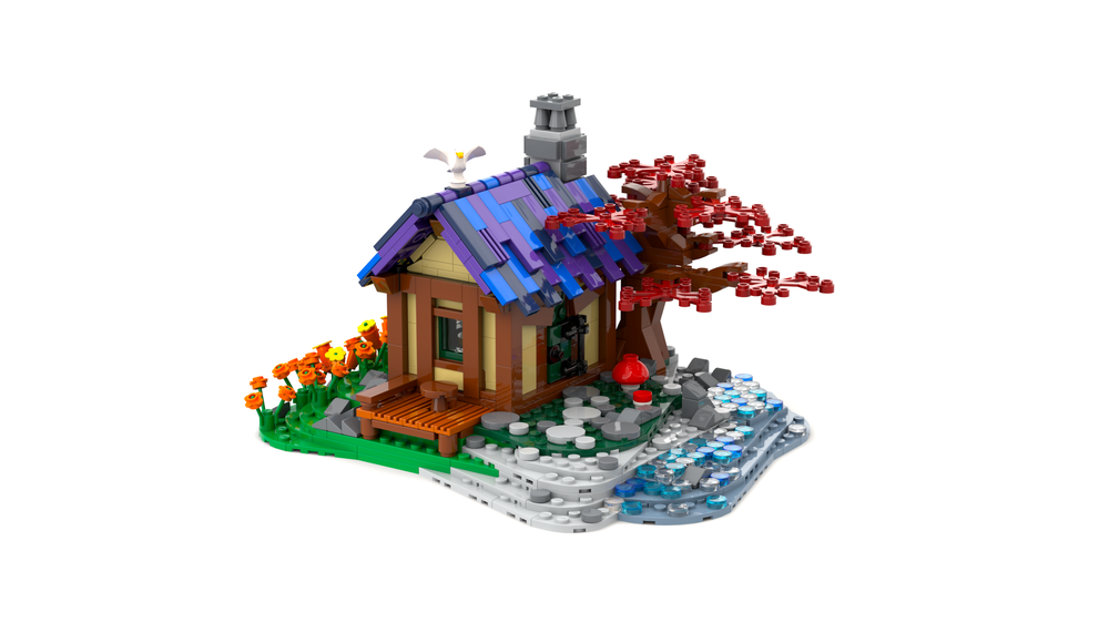 LEGO MOC Tiny House At The Sea by brickgloria | Rebrickable - Build ...