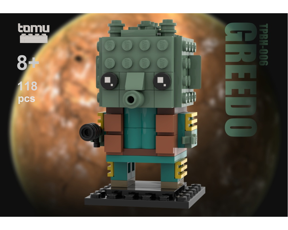 LEGO MOC Greedo Brickhead by Tomu Brick Productions | Rebrickable ...