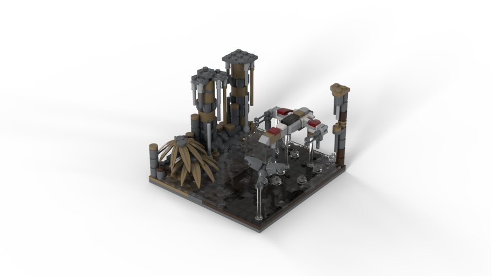 LEGO MOC 16X16 Episode 5 : Micro DAGOBAH with X-wing by jellco ...