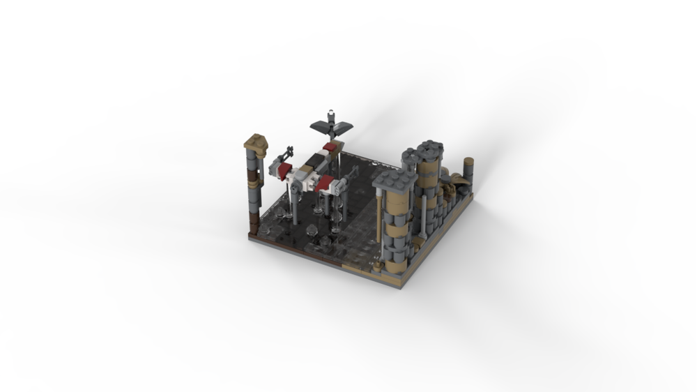 LEGO MOC 16X16 Episode 5 : Micro DAGOBAH with X-wing by jellco ...
