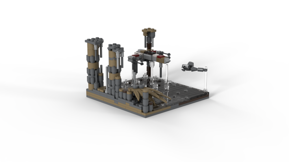 LEGO MOC 16X16 Episode 5 : Micro DAGOBAH with X-wing by jellco ...