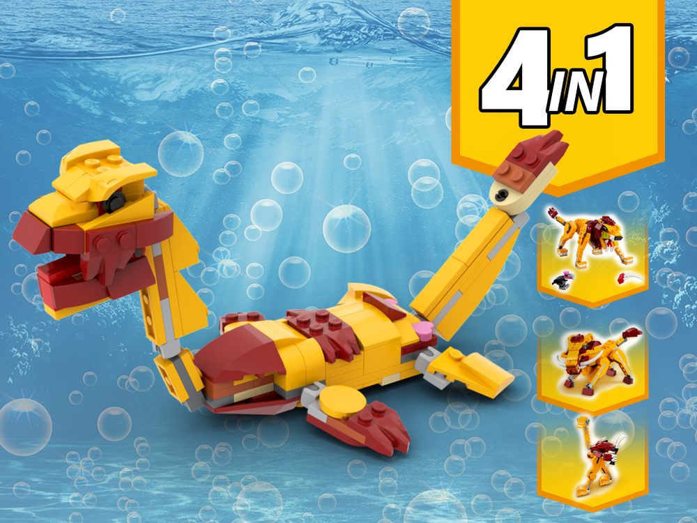 LEGO MOC 31112 Sea Monster Alternative Build by gabizon | Rebrickable ...