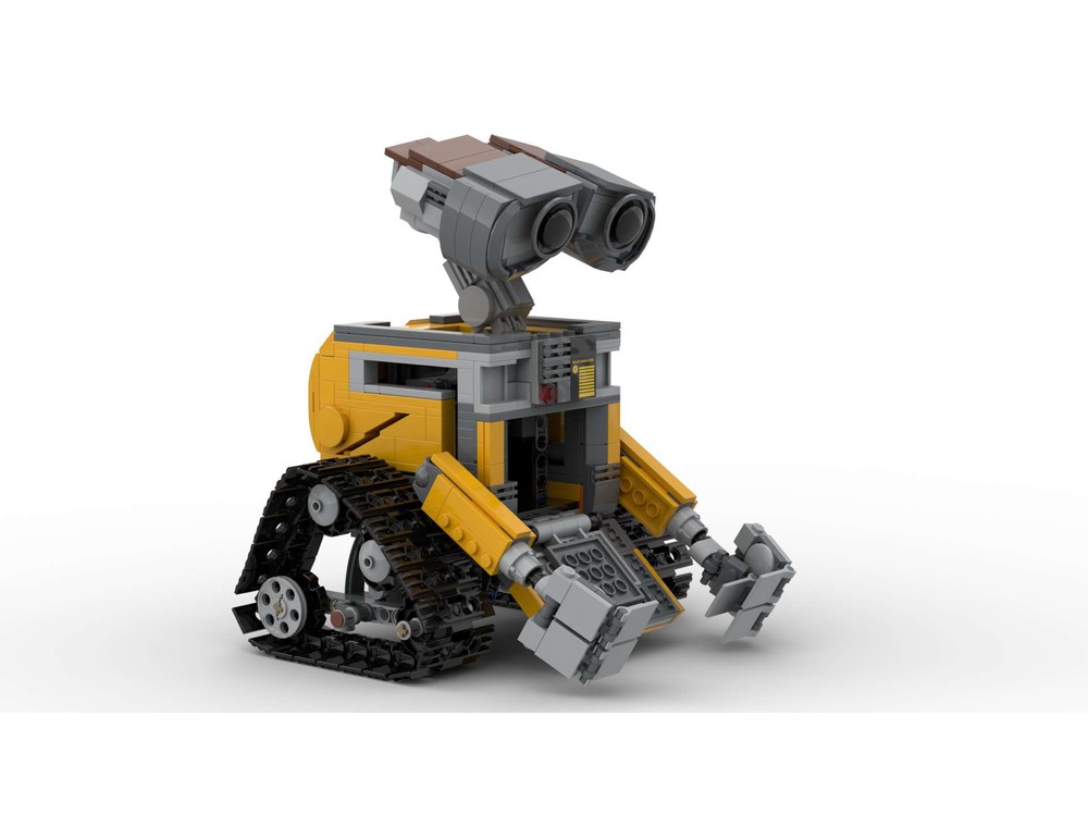 LEGO MOC WALL-E 21303 modification bundle: body, tracks, solar panel ...