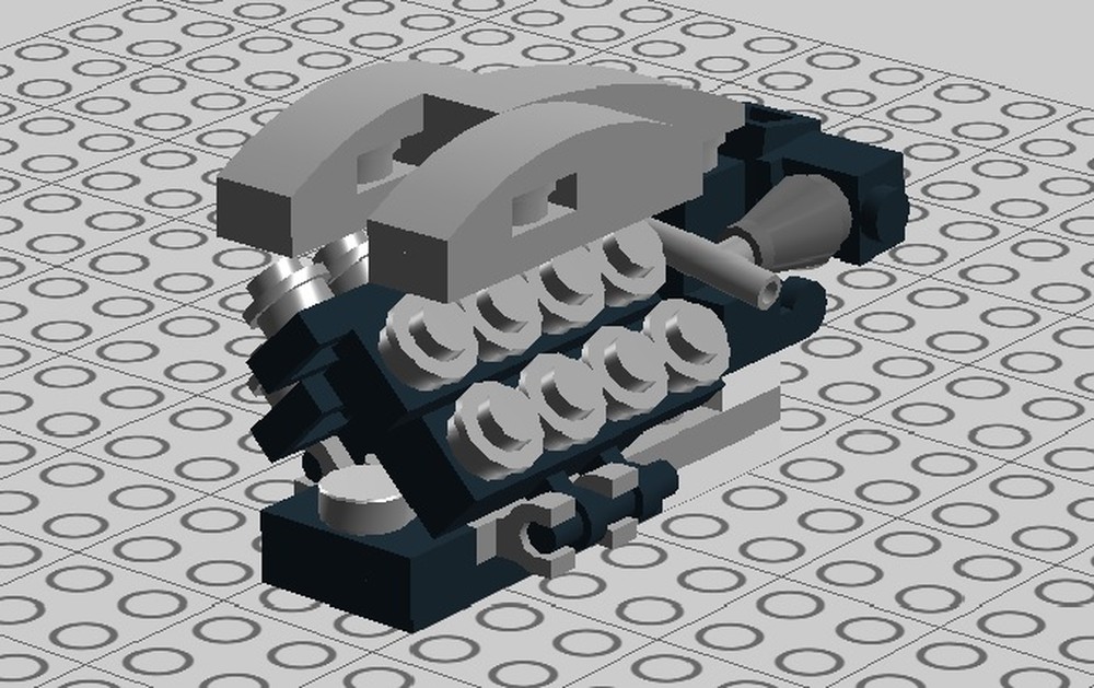 LEGO MOC Mini Lego W16 Engine by Dusty369 | Rebrickable - Build with LEGO