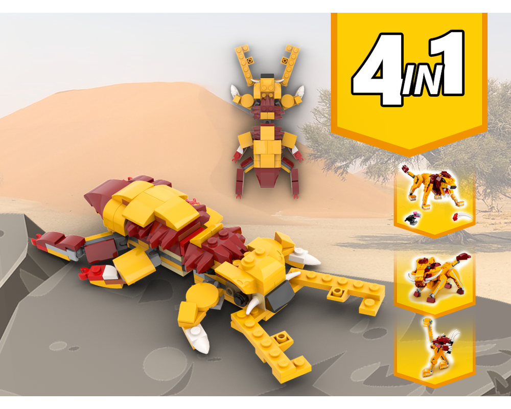 LEGO MOC 31112 Stag Beetle Alternative Build by gabizon | Rebrickable ...