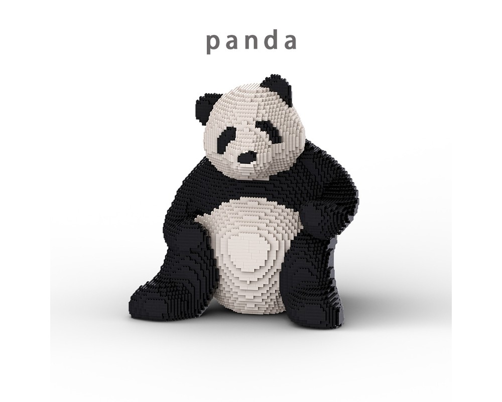 LEGO MOC panda by xiaowang | Rebrickable - Build with LEGO